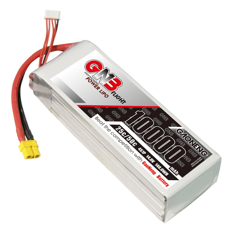GNB 10000mAh 4S1P 14.8V 25C Lipo Battery