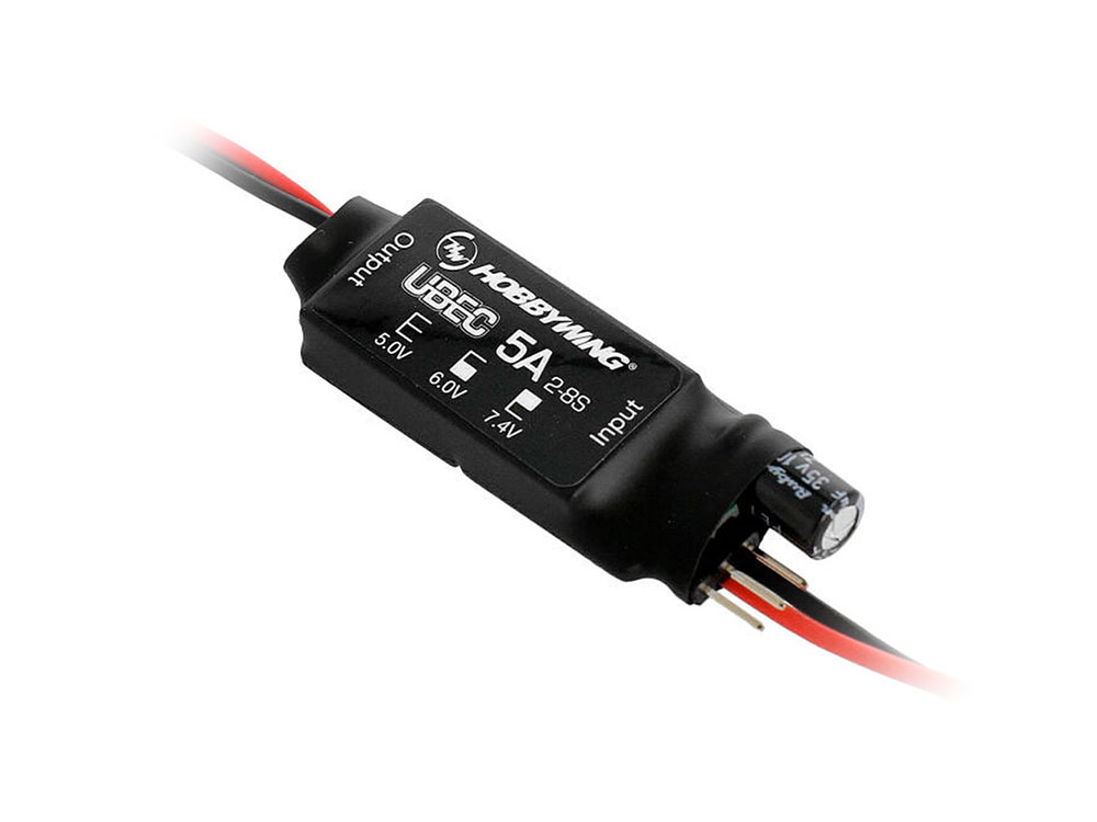 HOBBYWING UBEC 5A V2 Air - 2-8S LiPo High-Efficiency Adjustable BEC