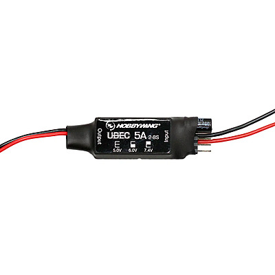 HOBBYWING UBEC 5A V2 Air - 2-8S LiPo High-Efficiency Adjustable BEC
