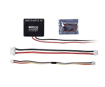 Mauch PL-2-6S Dual 5.3V 3A BEC with CFK Enclosure - Redundant Drone Power